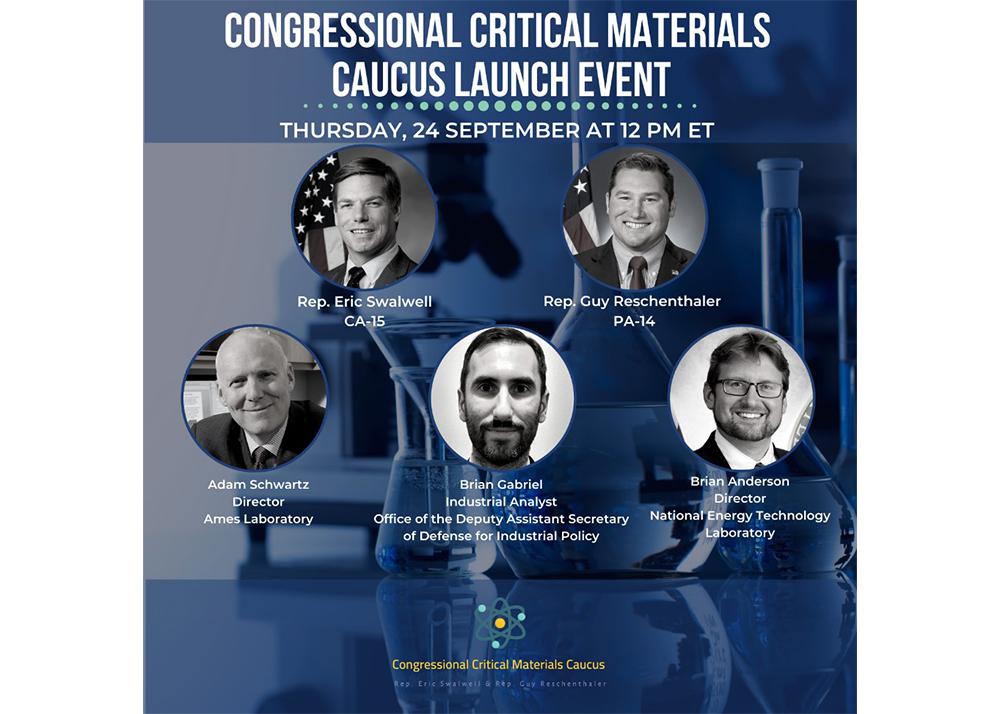 NETL Director to Present at U.S. House Critical Materials Caucus Launch ...
