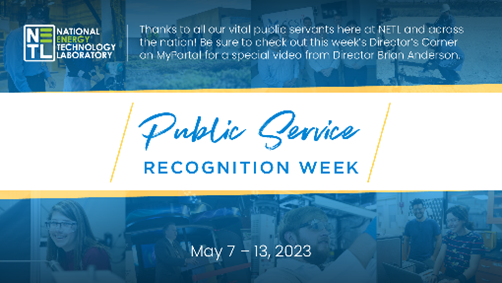 NETL Celebrates Public Service Recognition Week | netl.doe.gov